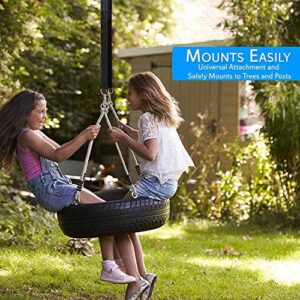 Adjustable Tree Swing Straps - Universal Mounting for Rope Swing Seats, Quick Setup for Indoor/Outdoor Use, Durable & Safe Material, Ultimate Tree Protection, Includes Carry Bag – SereneLife SLSWNG10