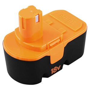 3600mAH Ni-Mh Replacement Battery for Ryobi 18V Battery P100 P101 ABP1801 ABP1803 BPP1820 Compatible with Ryobi Battery 18 Volt Tools 130224028 130224007 Cordless Power Tools 【2 Packs 3.6Ah 18V】