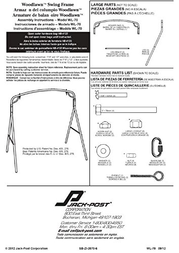 Jack Post Woodlawn Swing Frame in Bronze Finish