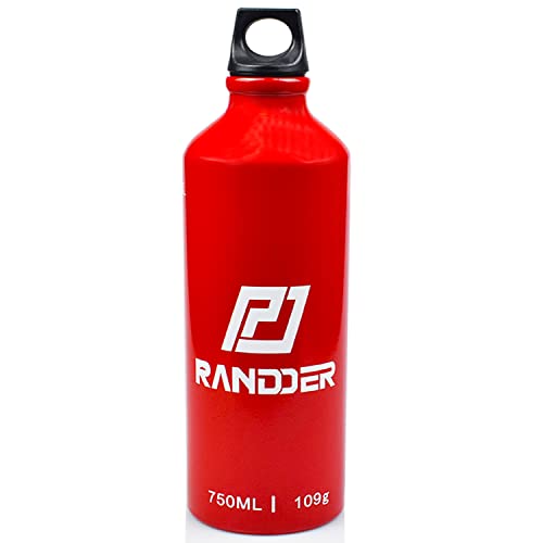 RANDDER Liquid Fuel Bottle 750ml (Upgrade Leakproof Cap 2.0) for Motorcycle, Camping and Emergencies (0.75 liter)