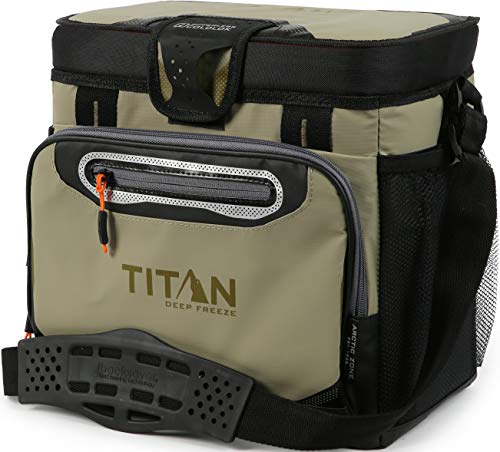 Arctic Zone Titan Deep Freeze Cooler - 16 Can Zipperless Hardbody Cooler - Deep Freeze Insulation, HardBody Liner, and SmartShelf