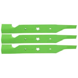 8TEN LawnRAZOR Mower Blade Set for AYP Husqvarna Poulan 54 inch Deck 187256 187254 574292401 532187254 (High Lift)