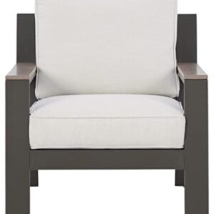 Signature Design by Ashley Outdoor Tropicava HDPE Patio Lounge Chair, Taupe