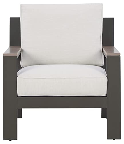 Signature Design by Ashley Outdoor Tropicava HDPE Patio Lounge Chair, Taupe