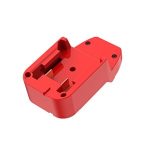 1x Adapter Fits Bauer 20v MAX Cordless Tools Compatible with Milwaukee M18 (Not Old V18) Red Lithium Batteries- Adapter Only