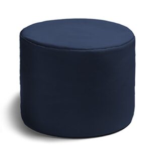 jaxx spring indoor/outdoor bean bag ottoman, navy