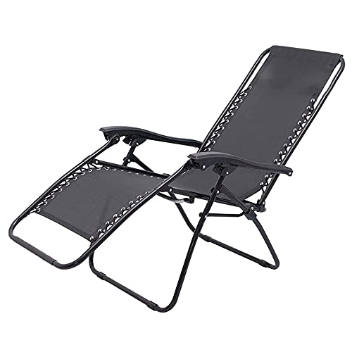 CoolMartus Zero Gravity Chair Replacement Fabric, Breathable Durable Replacement Cloth Mesh Fabric Lounge Chair Recliners Sling Chair Fabric for Outdoor Patio Yard Lawn Camping (No Chair) (Black)