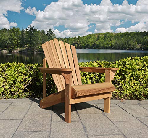 northbeam Riverside Adirondack Chair, Western Red Cedar, Natural