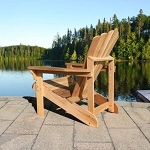 northbeam Riverside Adirondack Chair, Western Red Cedar, Natural