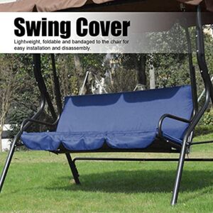 Outdoor Swing Cushion Cover Patio Swing Cushion Replacement 3 Seater Swing Seat Cushion Cover Waterproof Dust Proof for Courtyard Garden Swing Chair Protection Cover