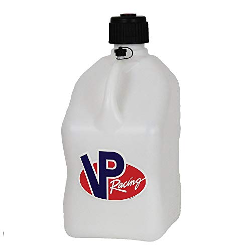 VP Racing Fuels VP-35200 5-Gallon Square Motorsport Racing Utility Rapid Refilling Liquid Fuel Jug Can and 14 inch Deluxe Hose Kit and Cap (3 Pack)