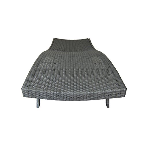 Christopher Knight Home Arthur | Outdoor Wicker Chaise Lounges | Set of 2 | in Grey