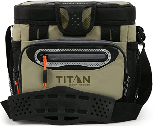 Arctic Zone Titan Deep Freeze Cooler - 9 Can Zipperless Hardbody Cooler - Deep Freeze Insulation, HardBody Liner, and SmartShelf