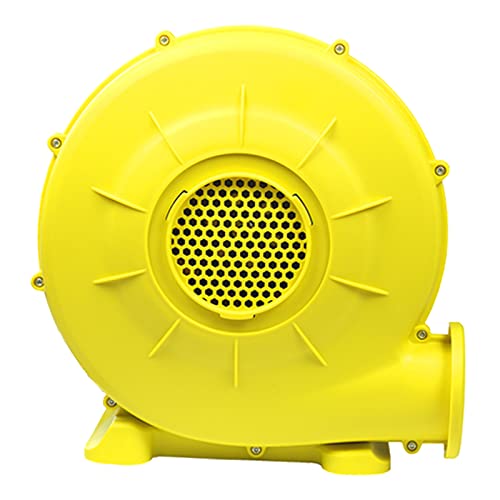 Bounce House Blower, 0.6 HP 450 Watt air Blower for About 11 ft x11 ft Inflatables Bouncy Castle Slide House Jumper (Yellow)