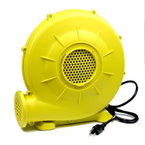 Bounce House Blower, 0.6 HP 450 Watt air Blower for About 11 ft x11 ft Inflatables Bouncy Castle Slide House Jumper (Yellow)