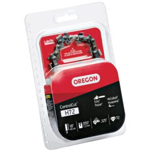 Oregon H72 ControlCut Replacement Chainsaw Chain for 18-Inch Guide Bar, 72 Drive Links, Pitch: .325", .050" Gauge, Grey