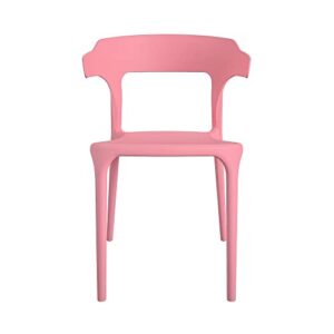 Novogratz Poolside Collection, Felix Stacking Dining Chairs, Indoor/Outdoor, 2-Pack, Pink