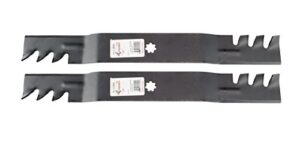 rotary copperhead mulching mower blades fit john deere models d100 la100 replaces oem gx22151 gy20850 for 42 inch deck (pack of 2)