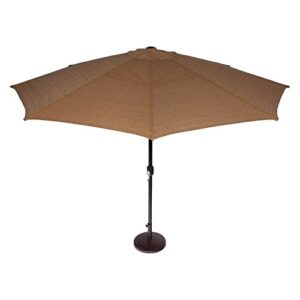 Coolaroo 90% UV Block 2 Position Adjustable Tilt Umbrella, 11' Round, Mocha