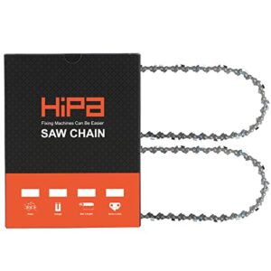 2pack 14″ chainsaw chain 3/8″ pitch .043″ gauge 52dl for echo cs2511t ryobi ry40502 ry40503 40v e-go cs1401 cs1400 cs1403 wo-rx wg384 husq h38-52 120i 136li 436li 535ixp 536lixp t535ixp t536lixp