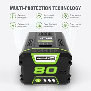 Greenworks PRO 80V 2.0Ah Lithium-Ion Battery (Genuine Greenworks Battery)