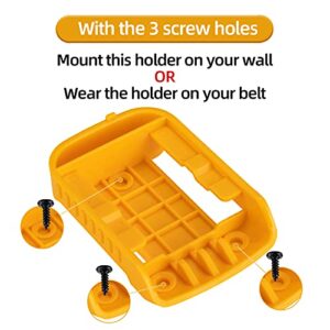 Crtbelfy Battery Holder for Dewalt Battery 20V / 60V Wall Mount Battery Storage Dock Holder Fit for Dewalt DCB200 DCB203 DCB205 Batteries 10 Pack