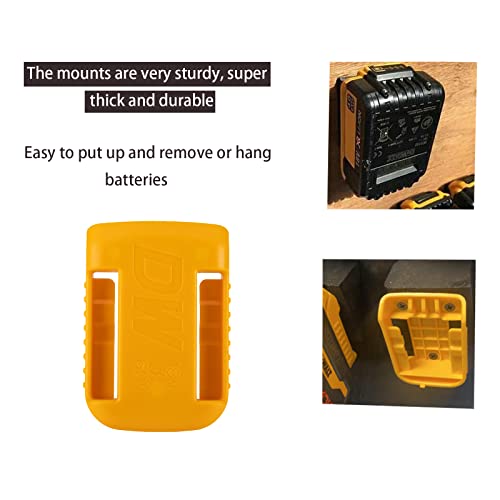 Crtbelfy Battery Holder for Dewalt Battery 20V / 60V Wall Mount Battery Storage Dock Holder Fit for Dewalt DCB200 DCB203 DCB205 Batteries 10 Pack