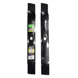 maxpower 561811b 2 set of 3-n-1 blades for many 42 in. cut john deere mowers, replaces oem #’s gx22151, gy20850, 50-3231