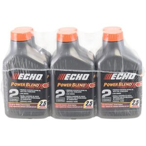 echo 6450025 power blend xtended 2-stroke oil mix for 2.5 gallon (50:1) 6 pack