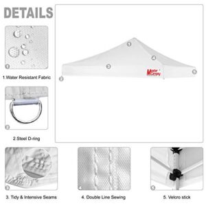 MASTERCANOPY Replacement Pop Up Canopy Top (8x8, White)