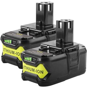 Upgrade 18V 6.0Ah P108 Battery Replacement for Ryobi 18 Volt Battery Lithium P102 P103 P104 P105 P107 P109 P122 Ryobi ONE+ Cordless Drill Tool (2Pack)