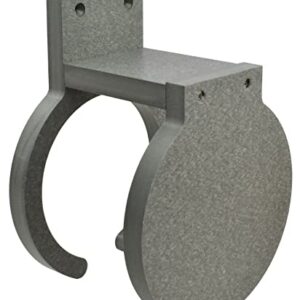 Poly Cup Holder for Adirondack Chair or Patio, Fits Standard- Large Cups (Charcoal Gray)