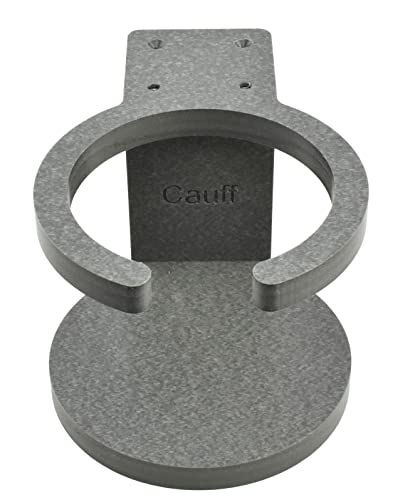 Poly Cup Holder for Adirondack Chair or Patio, Fits Standard- Large Cups (Charcoal Gray)