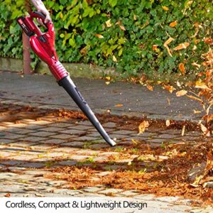 AVID POWER Leaf Blower, 20V Cordless Leaf Blower with 2.0Ah Battery and Charger, 130 MPH Electric Leaf Blower Light Duty