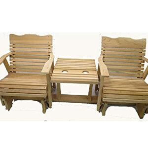 Kilmer Creek 6' Natural Cedar Settee Glider, Amish Crafted