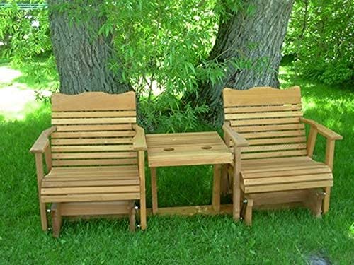 Kilmer Creek 6' Natural Cedar Settee Glider, Amish Crafted