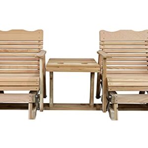 Kilmer Creek 6' Natural Cedar Settee Glider, Amish Crafted