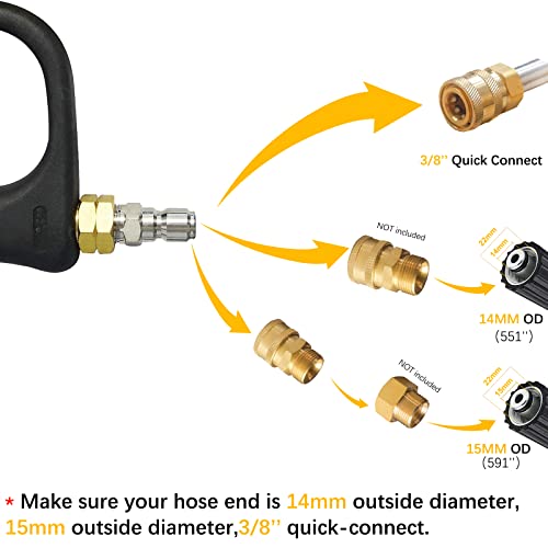 Telescoping Spray Wand for Pressure Washer - Power Washer Extension Wand, Gutter Cleaning Tools, Telescopic Lance 20FT, Window Cleaner Kit, Upgraded 4000 psi