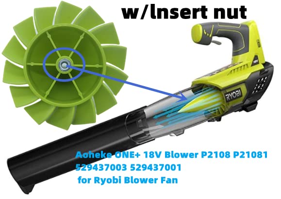 Aoheke ONE+ 18V Blower P2108 P21081 529437003 529437001 for Ryobi Blower Fan