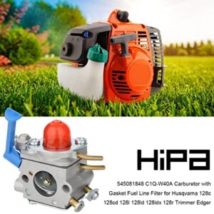 Hipa 128LD Carburetor 545081848 for Husq-Varna 128CD 125L 128L 128DJX 128C 128LDX 128RJ Trimmer C1Q-W40A Jonsere BC2128 CC2128 GC2128 GC2128C GT2128