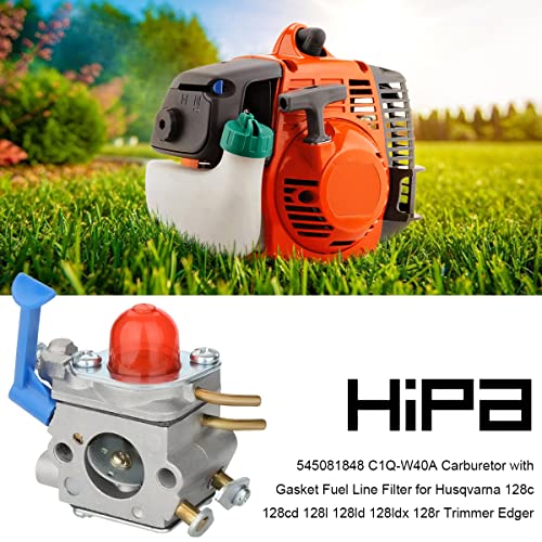 Hipa 128LD Carburetor 545081848 for Husq-Varna 128CD 125L 128L 128DJX 128C 128LDX 128RJ Trimmer C1Q-W40A Jonsere BC2128 CC2128 GC2128 GC2128C GT2128