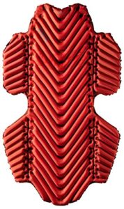 klymit inflatable v hammock pad, pair with klymit traverse hammock,red