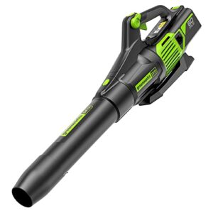 greenworks pro bare tool 60-volt max lithium ion 610-cfm gen2 brushless cordless electric leaf blower; battery and charger not included