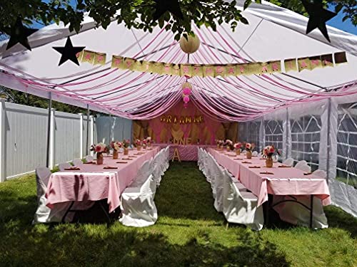 Quictent 20'x 40' Upgraded Galvanized Heavy Duty Gazebo Party Wedding Tent Canopy Carport Shelter with Carry Bags(20x40, White)