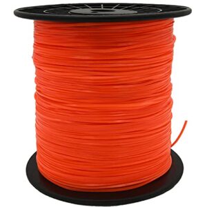 KAKO 080 Trimmer Line Square Weed Wacker String .080-Inch-by-1200-ft Commercial Grade Square String Trimmer Line, Weed Eater String .080 Fits Most String Trimmer(Orange)