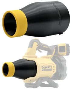 stubby nozzle co. stubby car drying nozzle for dewalt 20v max xr leaf blower (dcbl722b)