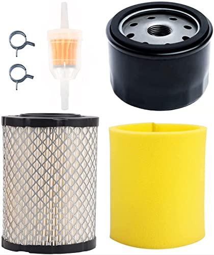 Z335E Air Filter Oil Filter Tune Up Kit for John Deer Z335E Z345R Z355R Z345M Z355E E120 Z235 Z345 LT150 46’’ 48’’ Mower w/ 17.5hp 19.5hp 20hp 21hp B&S Engine