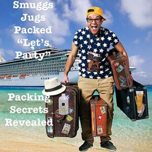 Smuggs Jugs Disguised Hidden Four Bottle Two Tube Drinking Flasks Kit (4-16 oz, 2-8 oz) Sneak Cruise Alcohol-Rum Runner