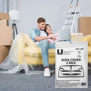 SOFA Moving Covers (2 Pack) - 45" x 152" - Moving & Storage Bags - UBOXES