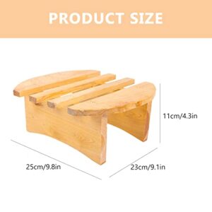 Healeved Sauna Footrest Leg Rest Wooden Step Stool Tiny Small Low Foot Stool Kids Potty Training Stool Plant Stand Home Spa Bathing Sauna Accessories